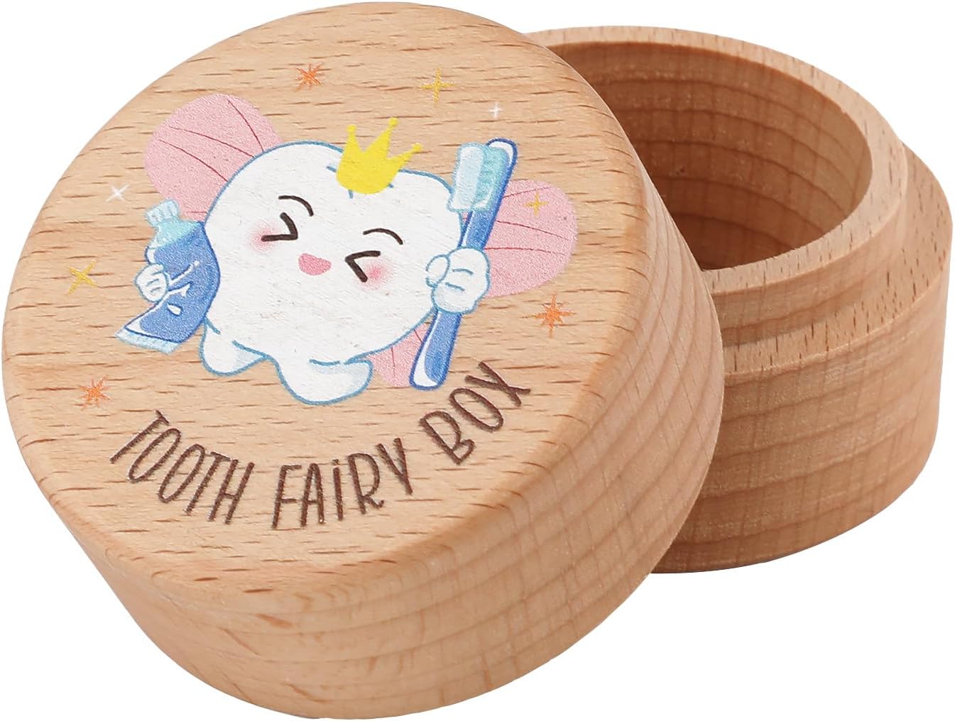 Amazon.com: Tooth Fairy Box, Wooden Tooth Holder Tooth Cute Tooth ...