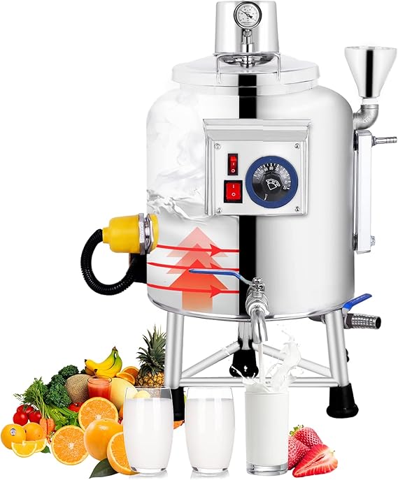 Amazon.com: 5L Milk Pasteurizer Machine with Mixer Home Pasteurizer for ...