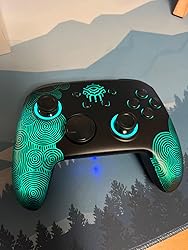 Amazon.com: FUNLAB Firefly [Luminous Pattern] Switch Pro Controller Wireless Compatible with ...