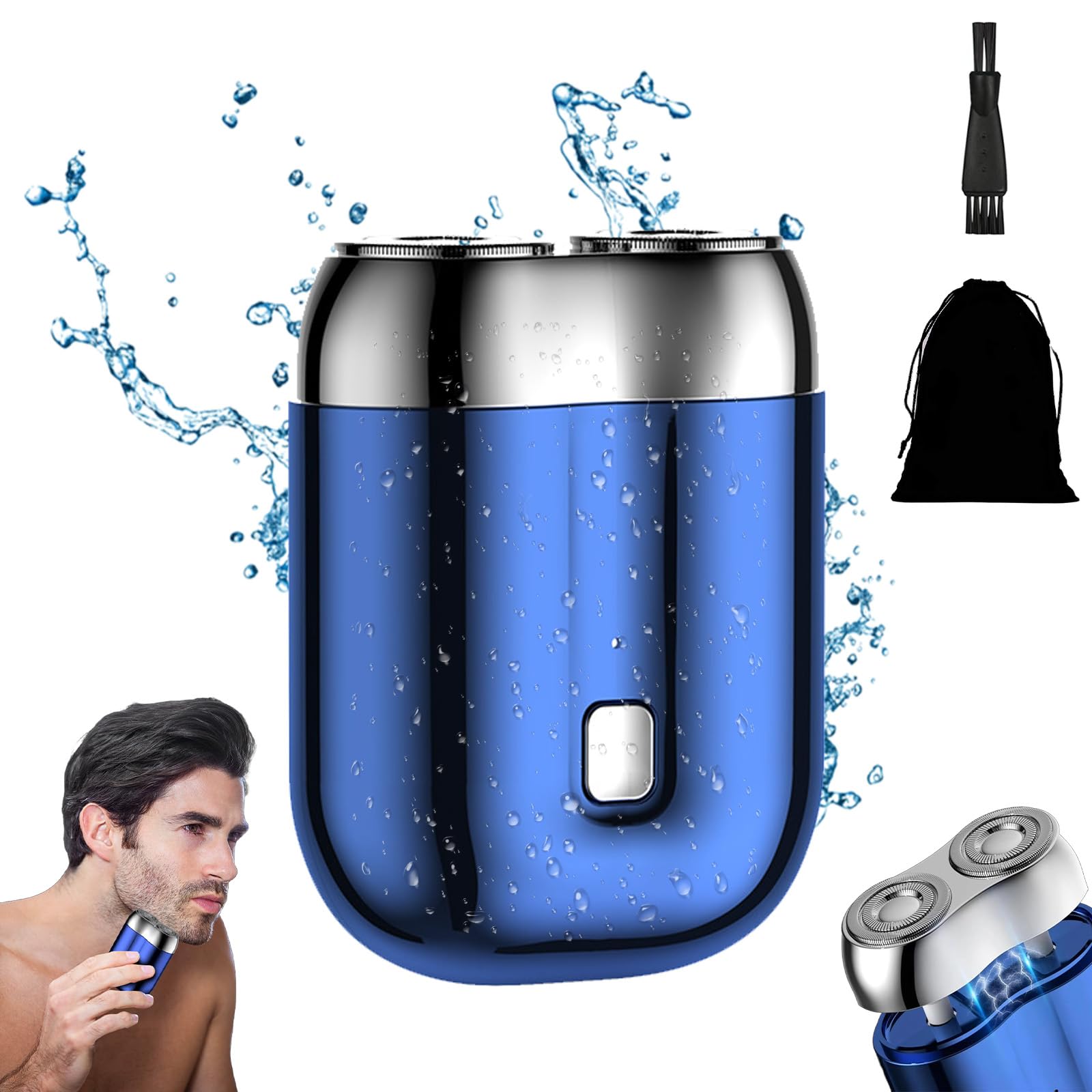 Jacooba Electric Razor, New Model Mini Dual-Head Electric Shaver, USB ...