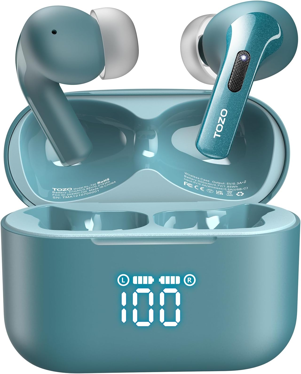TOZO T6 - Auriculares inalámbricos con Bluetooth, Control táctil con ...