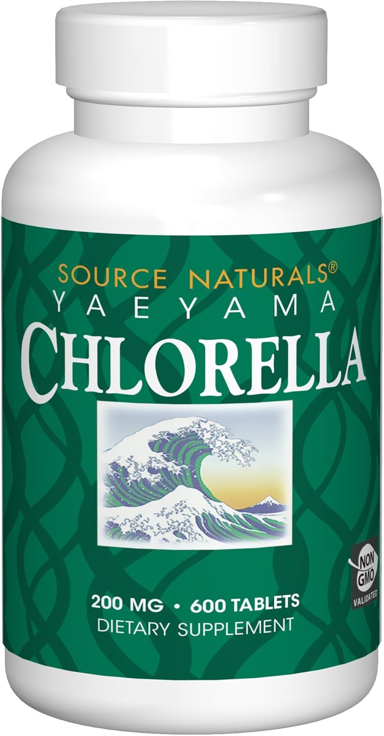 Amazon.com: Source Naturals: Chlorella 200 mg, 600 tabs (Pack of 2 ...