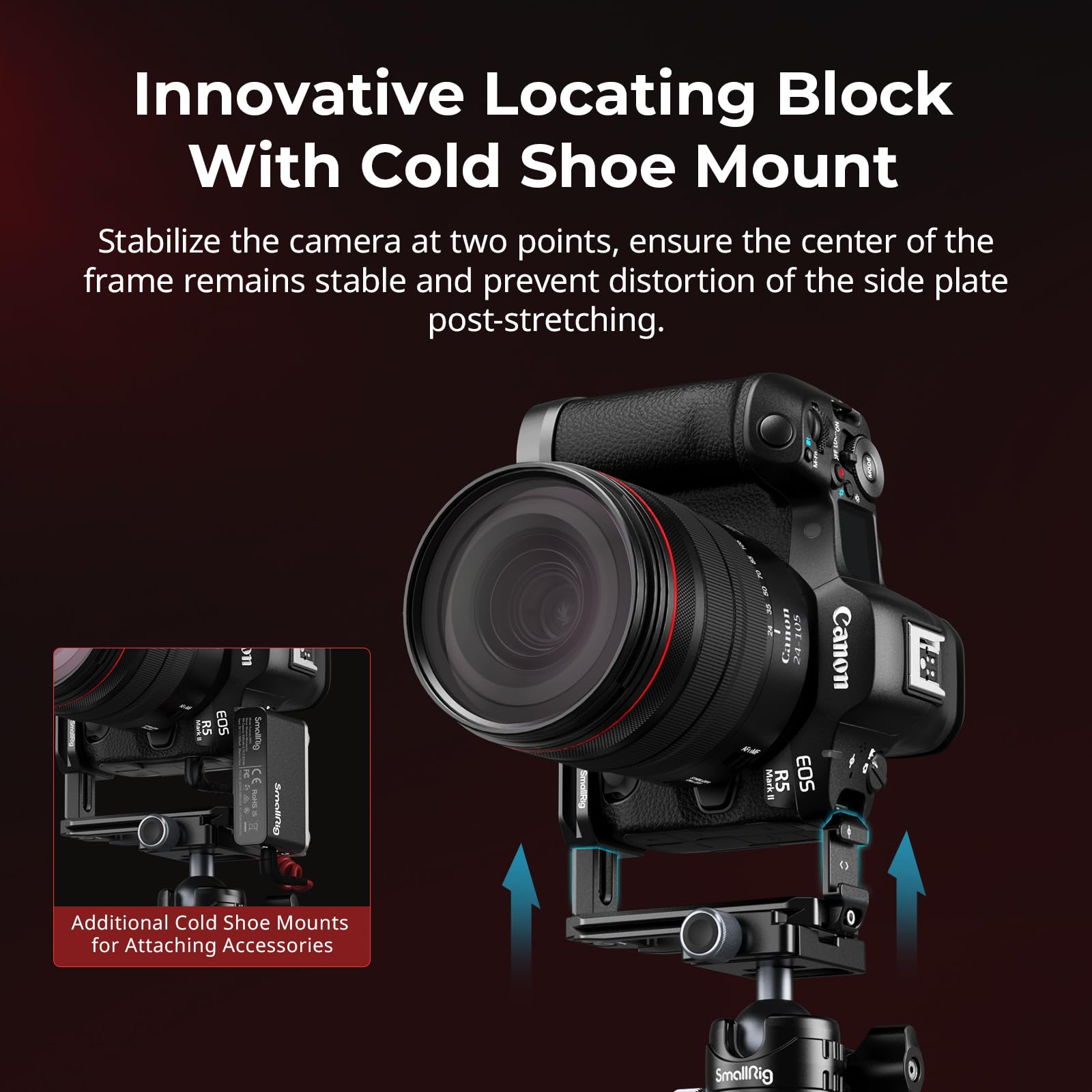 SMALLRIG L-Bracket for Canon for EOS R5 Mark II, Horizontal and ...
