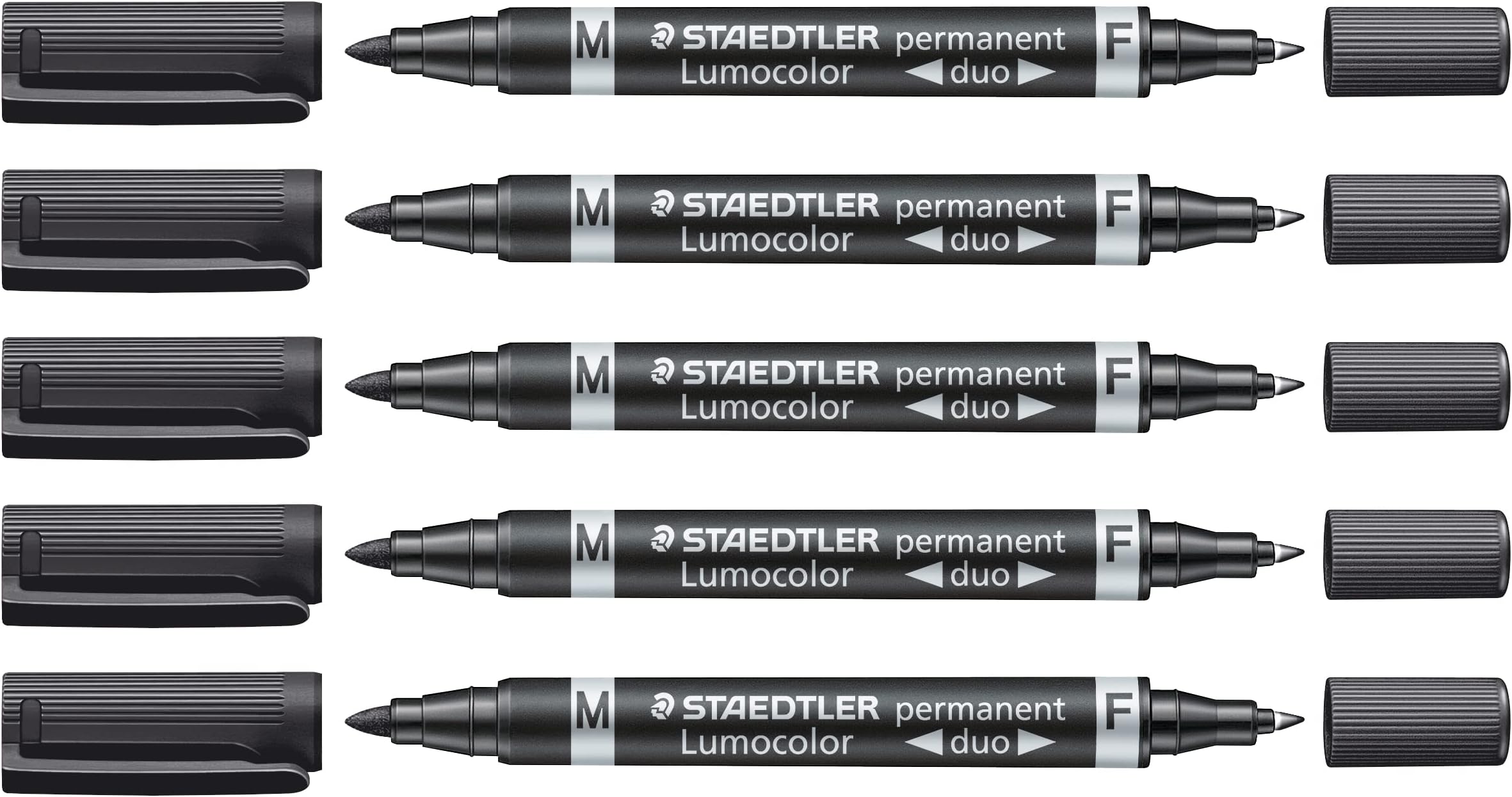 STAEDTLER Permanentmarker Lumocolor permanent duo, Marker mit feiner ...