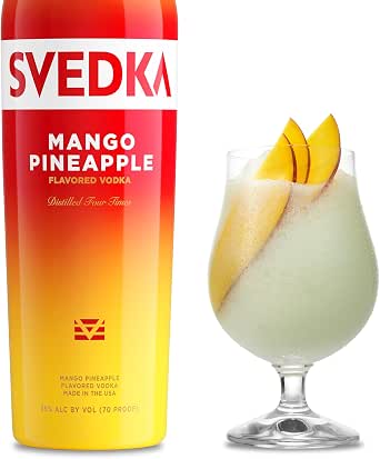 Amazon.com: SVEDKA Mango Pineapple Flavored Vodka, 750 mL Bottle, 70 ...