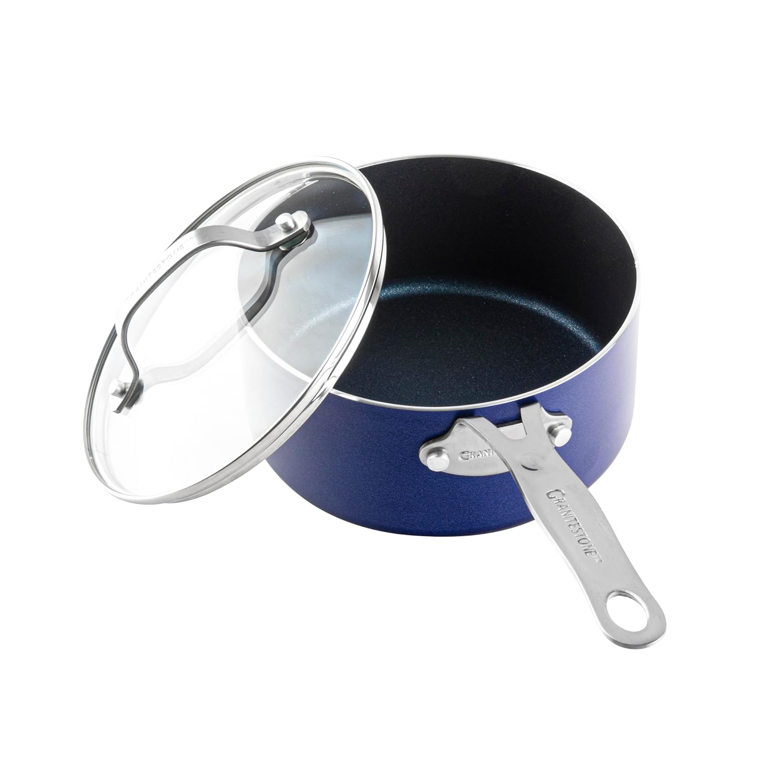 Granite Stone Diamond Cookware Set Granite Stone, 2.5 Quart Sauce Pan ...