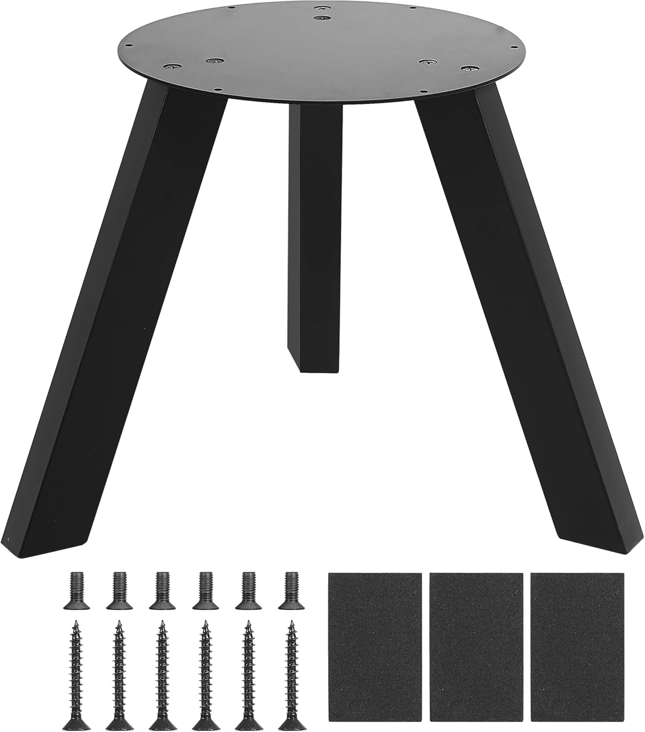 NXN-HOME 16 inch Round Plate Table Base Legs, Coffee Table Legs, Bench ...