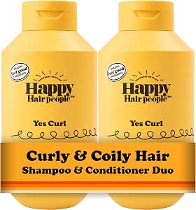 Happy Hair People Yes Curl Shampoo & Conditioner Set (2 x 355ml) for ...