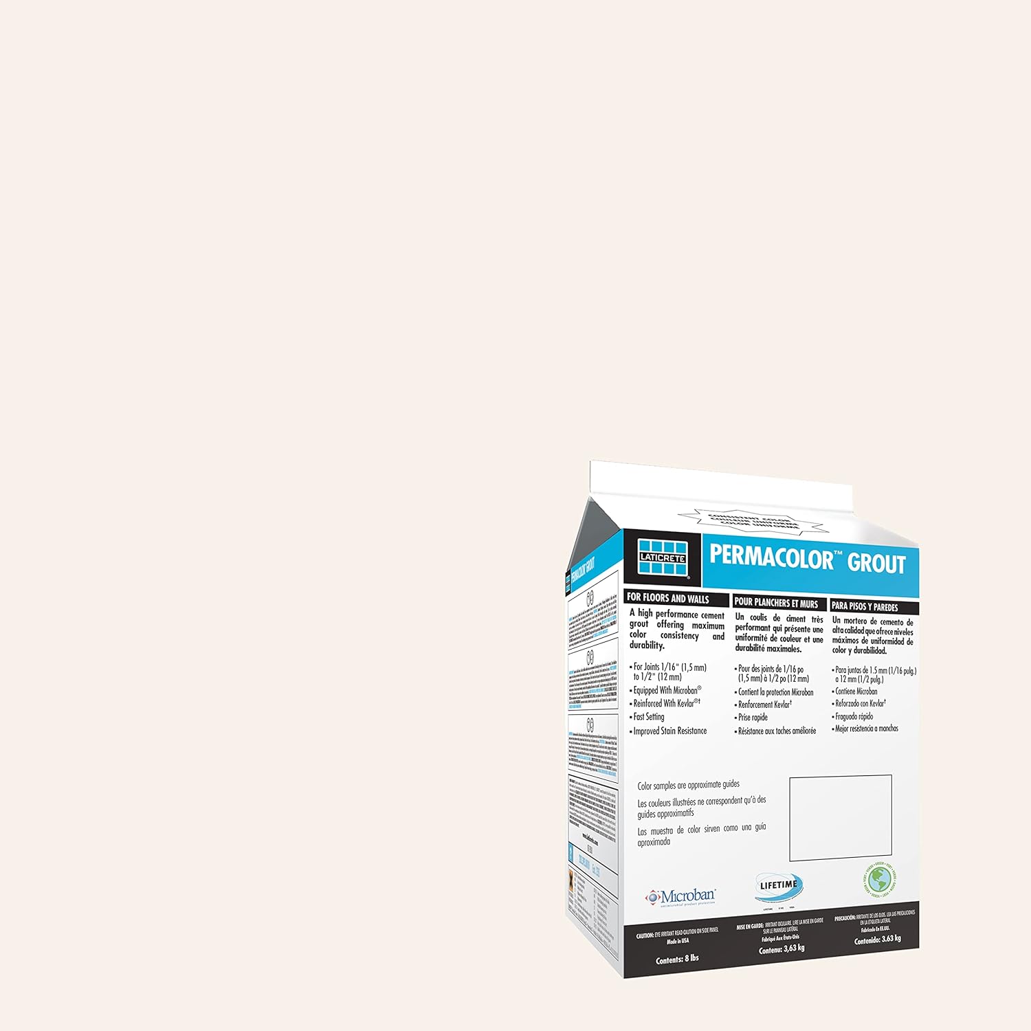 LATICRETE PERMACOLOR Grout Sauterne 8LB - - Amazon.com