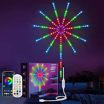 Smart Firework LED Lights Indoor, WiFi Bluetooth Smart Fireworks LED ...