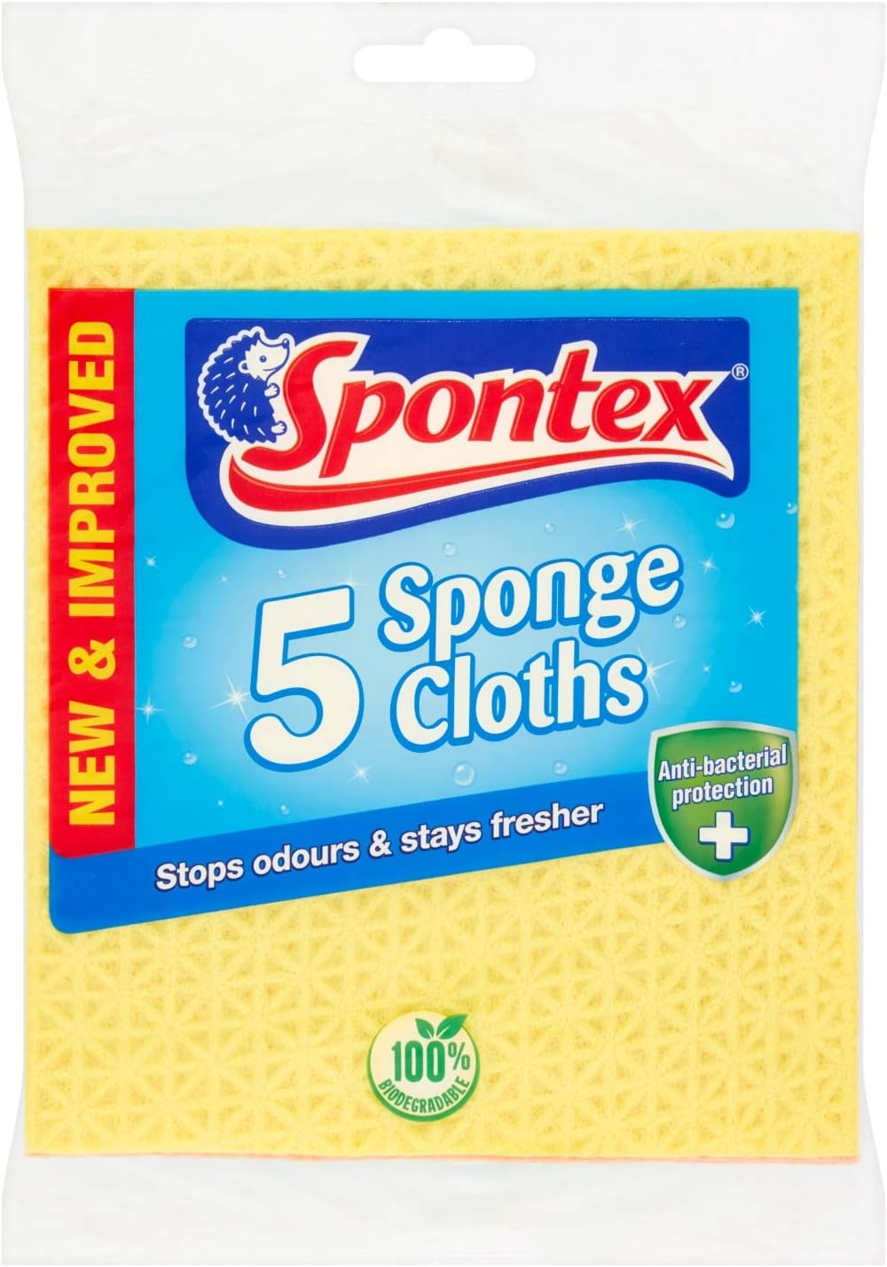 Spontex Sponge Cloths - 4 packs of 5 (Total 20 Cloths) : Amazon.co.uk ...