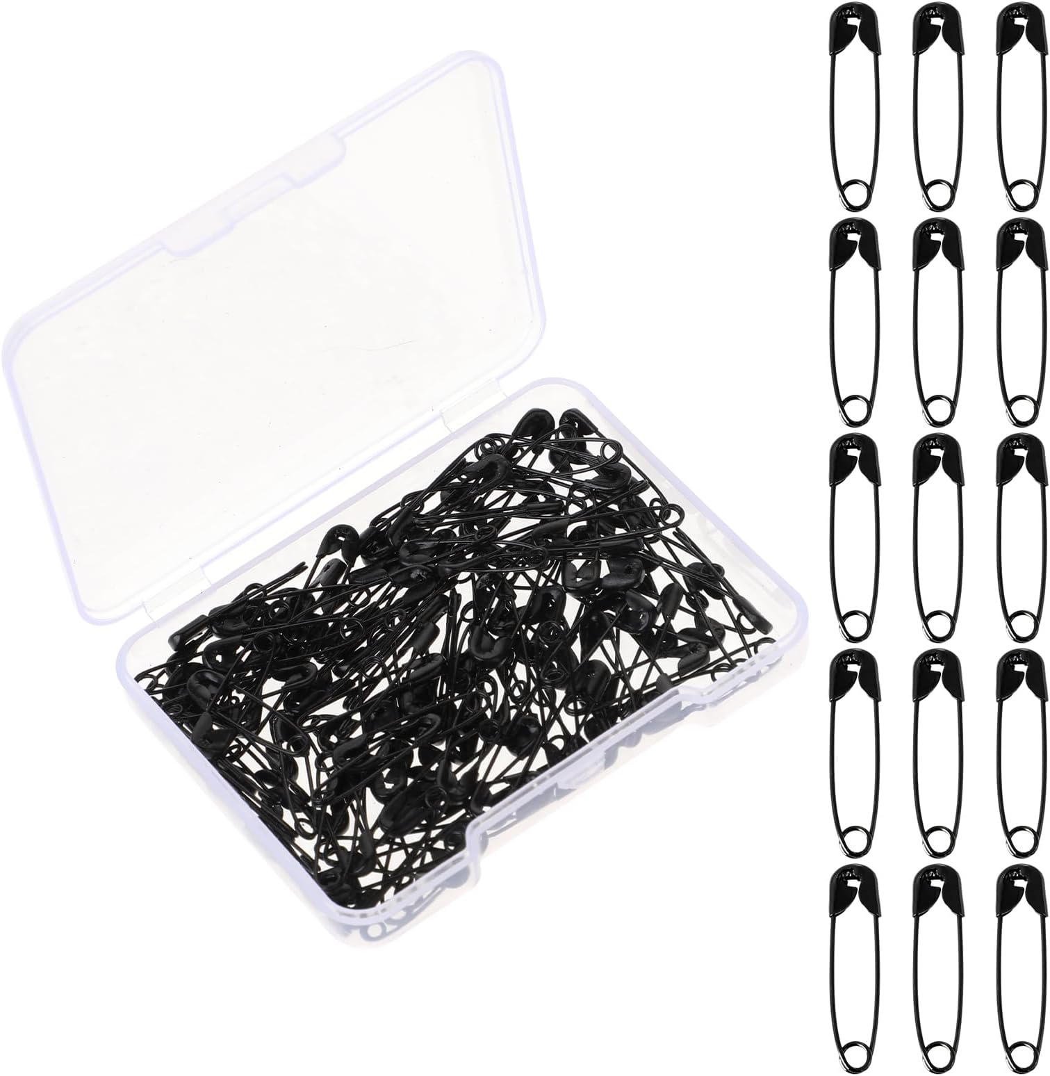 Amazon.com: 120 Pcs 19mm Safety Pins, Mini Black Pins for Art Craft ...