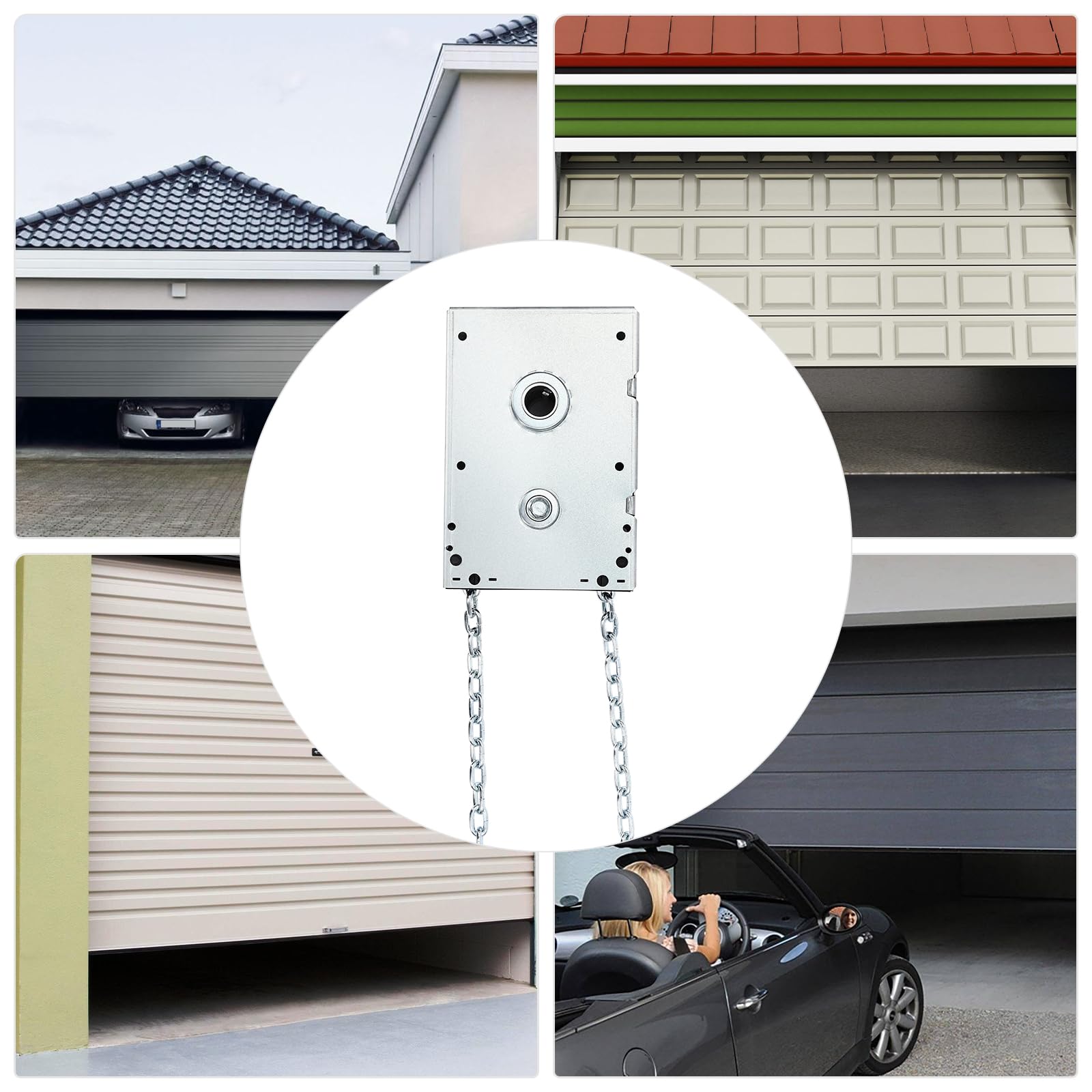 Snapklik.com : Garage Door Chain Hoist, 4:1 Reduced Drive Garage Door ...