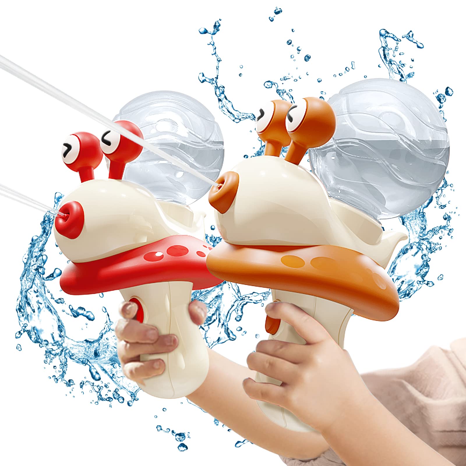 2PCS Electric Water Gun, Unique Snail Shape Squirt Guns with 350CC High ...