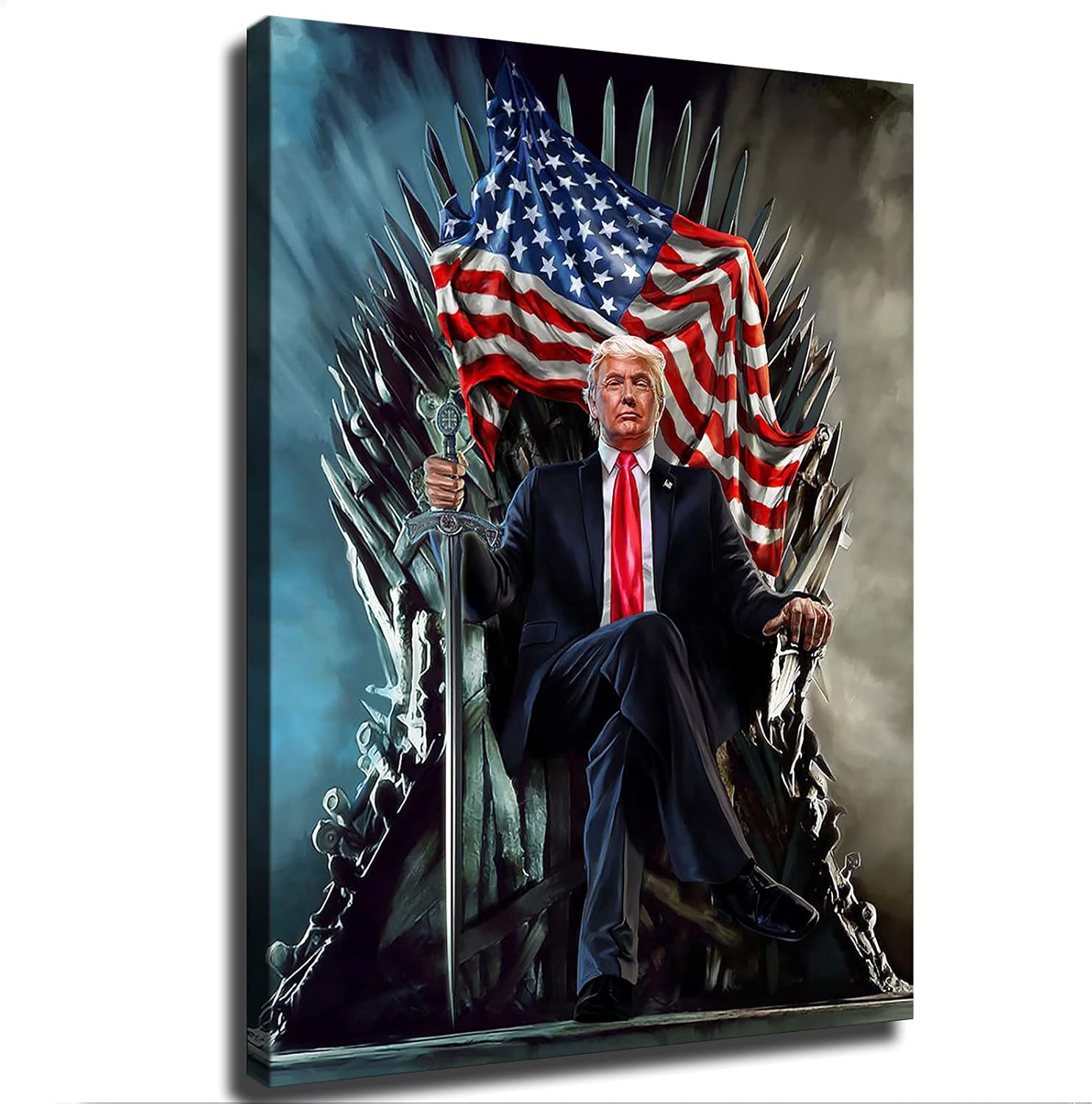 Amazon.com: President Donald Trump Poster Canvas Painting Print Wall ...