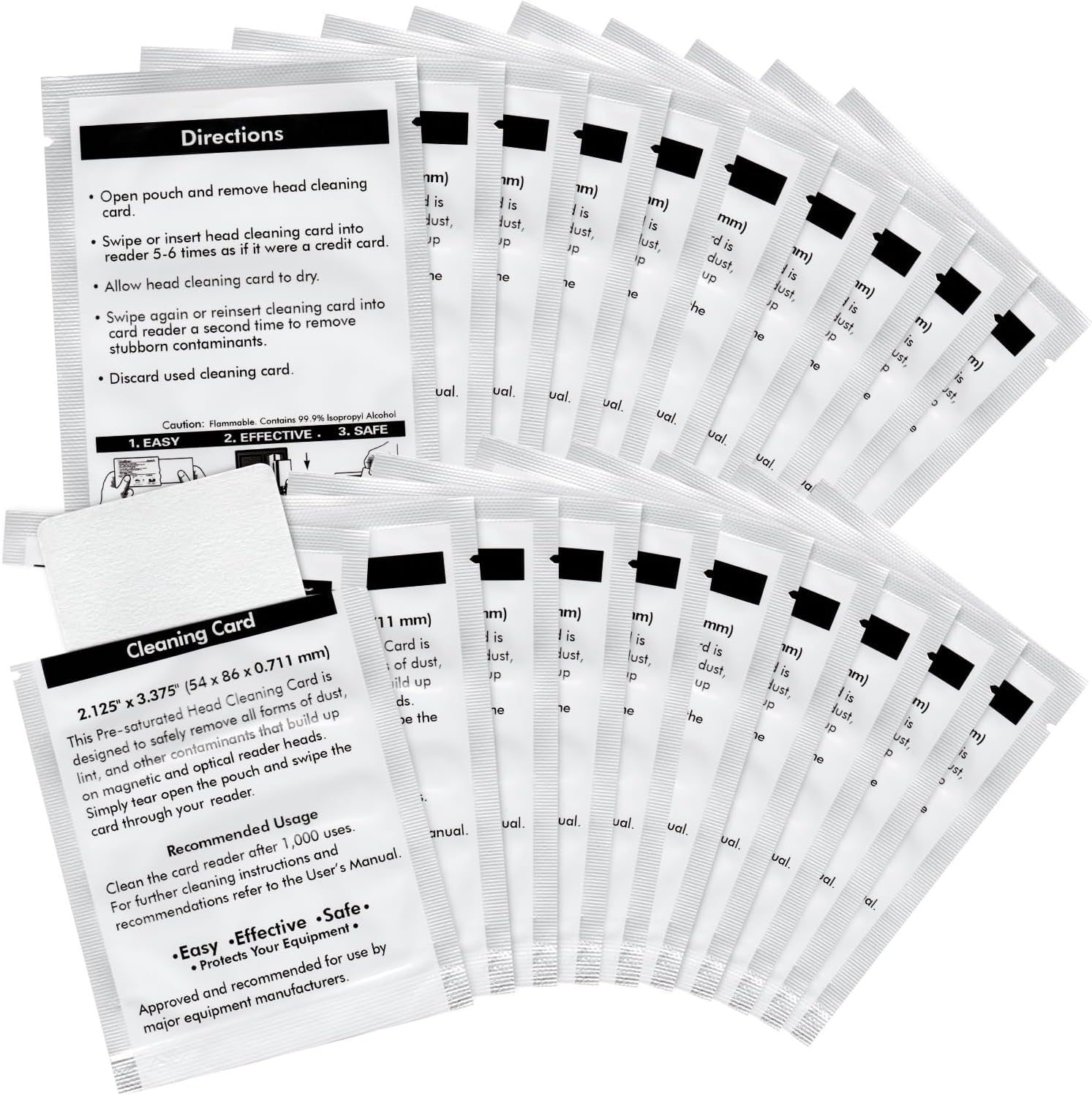 Amazon.com : Xinafan 20 Pc Cleaning Card 60622 Compatible with Dymo ...