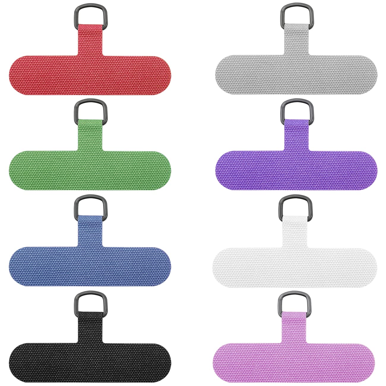8 Pack Phone Tether Tabs, Universal Cell Phone Lanyard Fabric Canvas ...