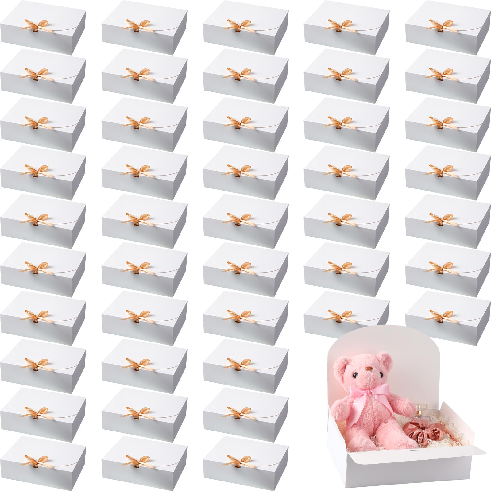 Amazon.com: Cholemy 50 Pcs Large White Gift Boxes with Lids 10.6 x 7.8 ...