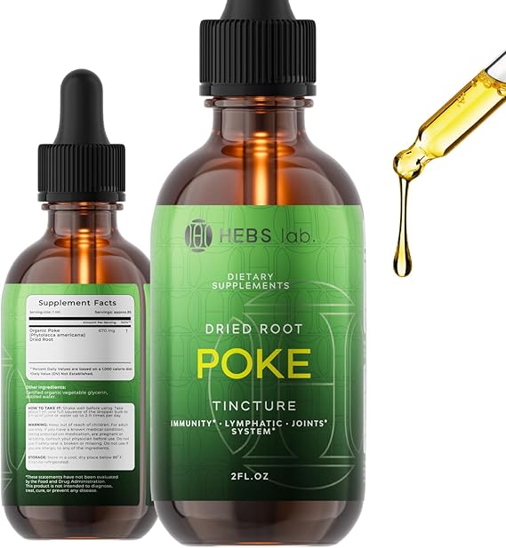 Poke Root Extract – Pure Lymphatic Drainage Drops - Immune Support ...