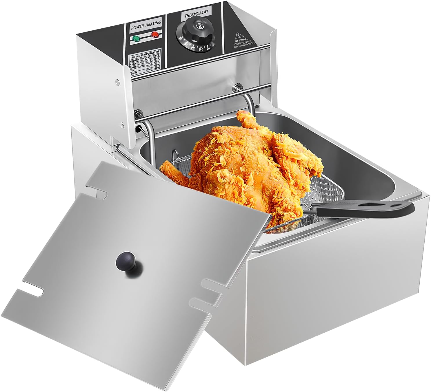 Deep Fat Fryer 6 Litre, 220V, 2500W,Electric Deep Fryer, Frying Machine ...