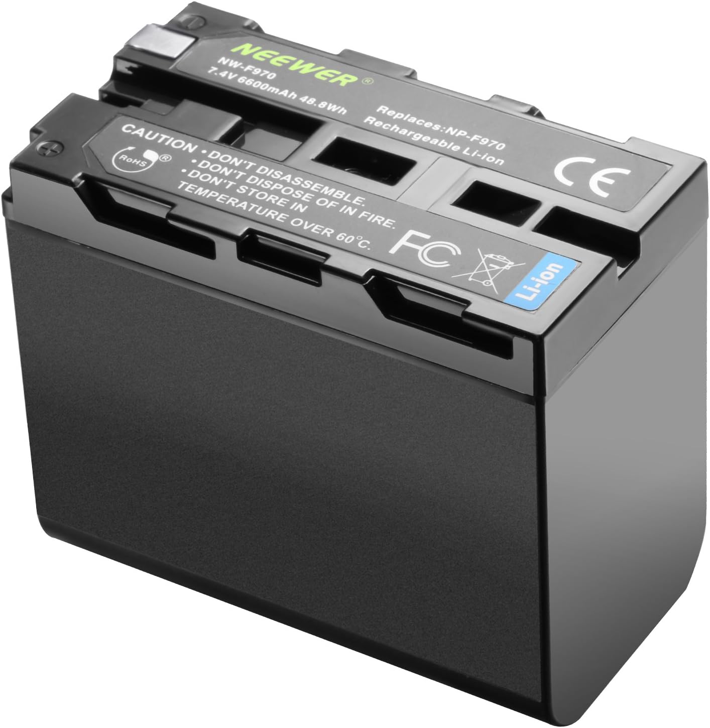 Amazon.com: NEEWER 6600mAh Li-ion Battery, Replacement Battery for Sony ...