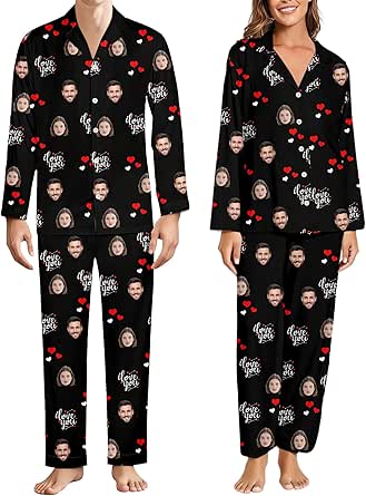 Amazon.com: Personalized Pajamas Set with Picture Custom Pajamas Funny ...