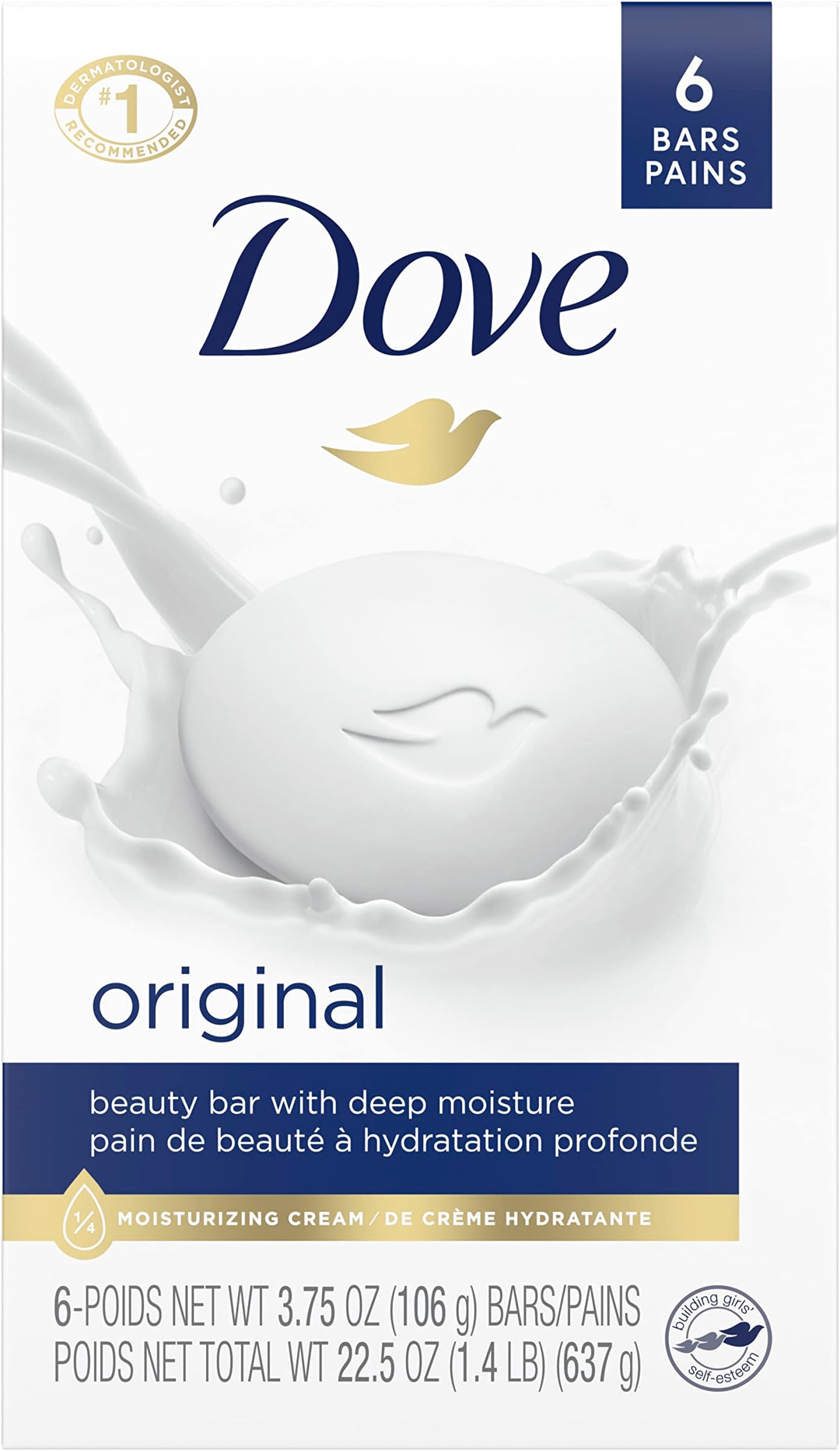 Amazon.com: Dove Beauty Bar Gentle Skin Cleanser Moisturizing for ...