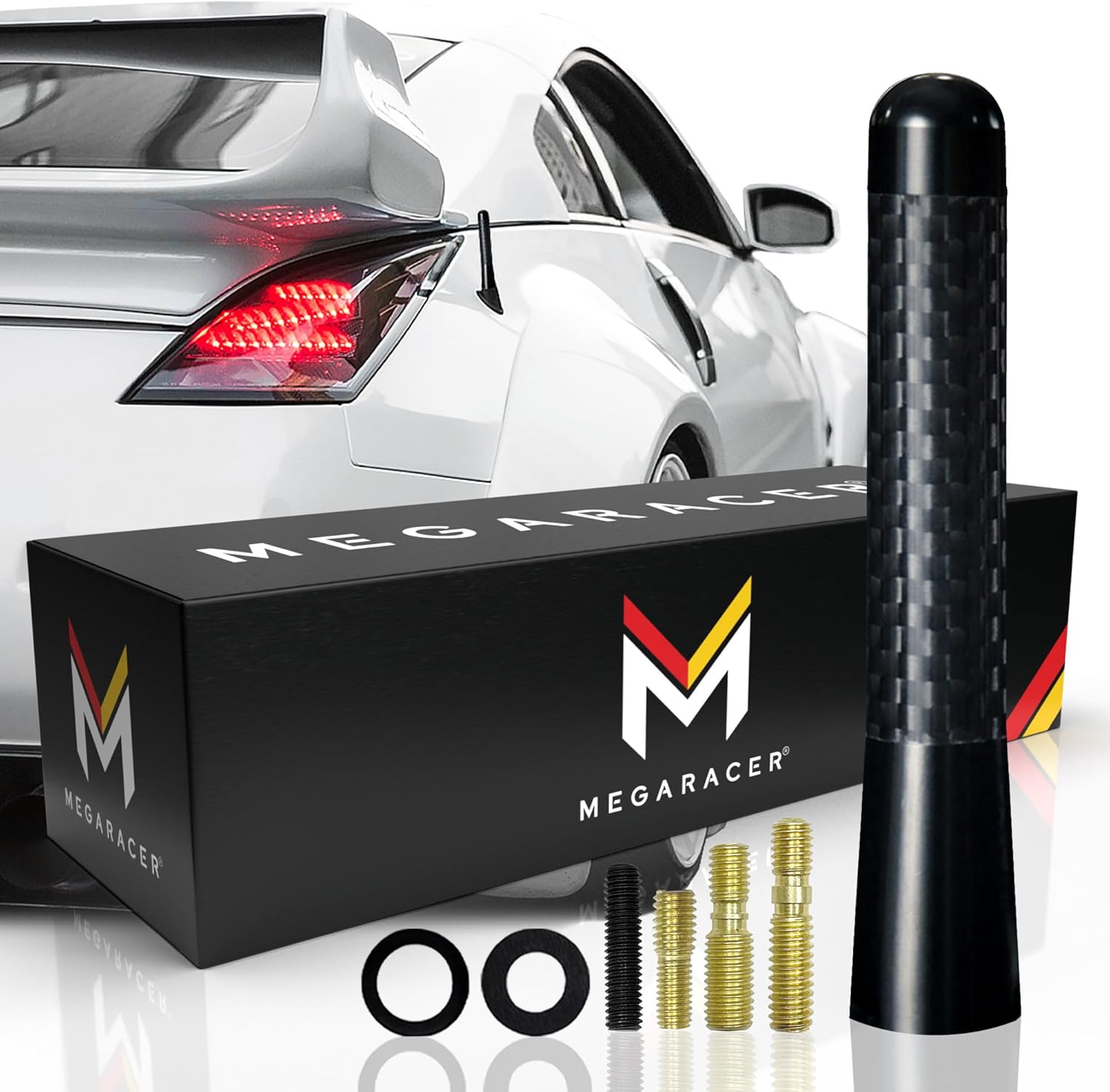 Amazon.com: Universal Carbon Fiber Car Antenna Replacement | Truck ...