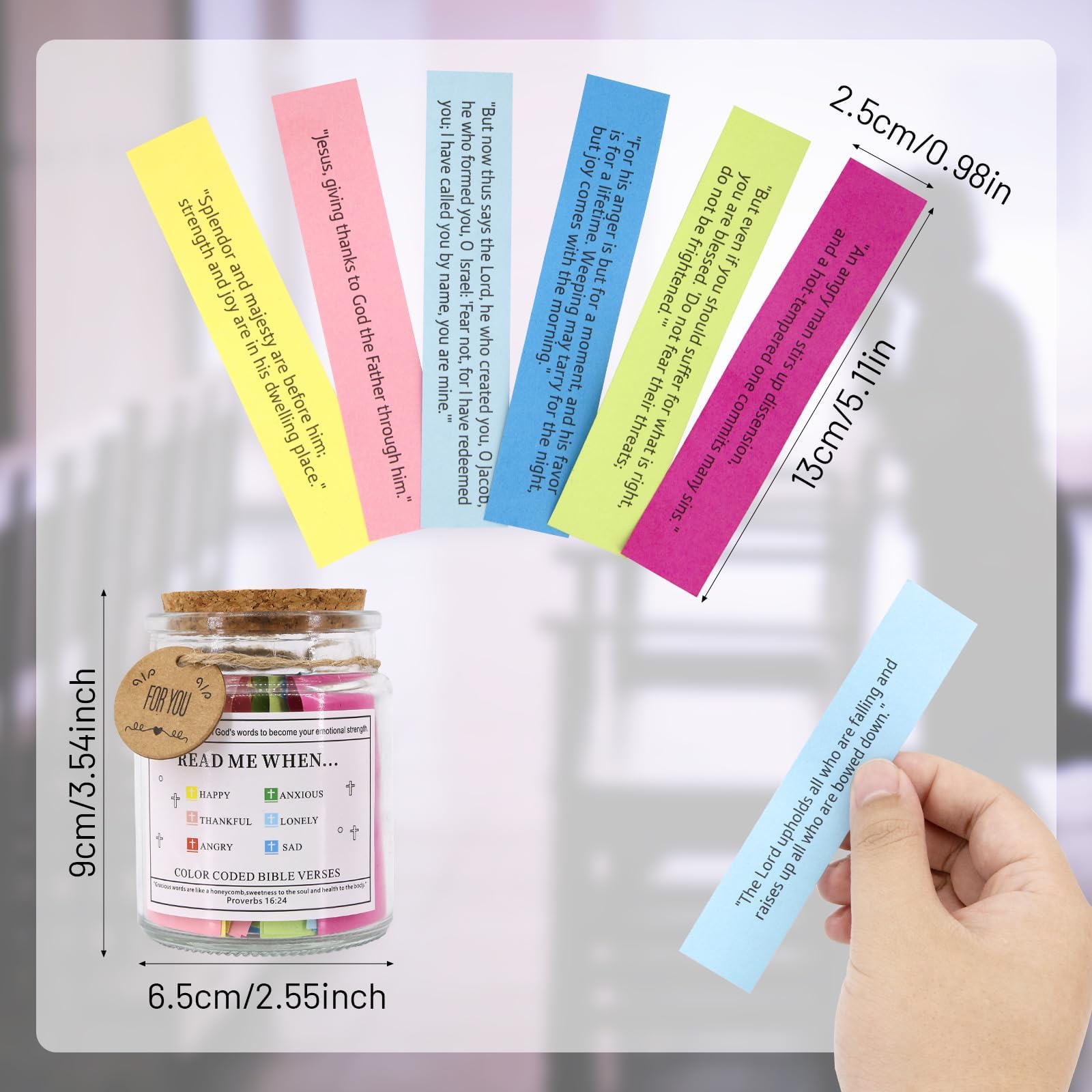 Bible Verses in a Jar Color Coded Bible Verses Jars Emotions and ...
