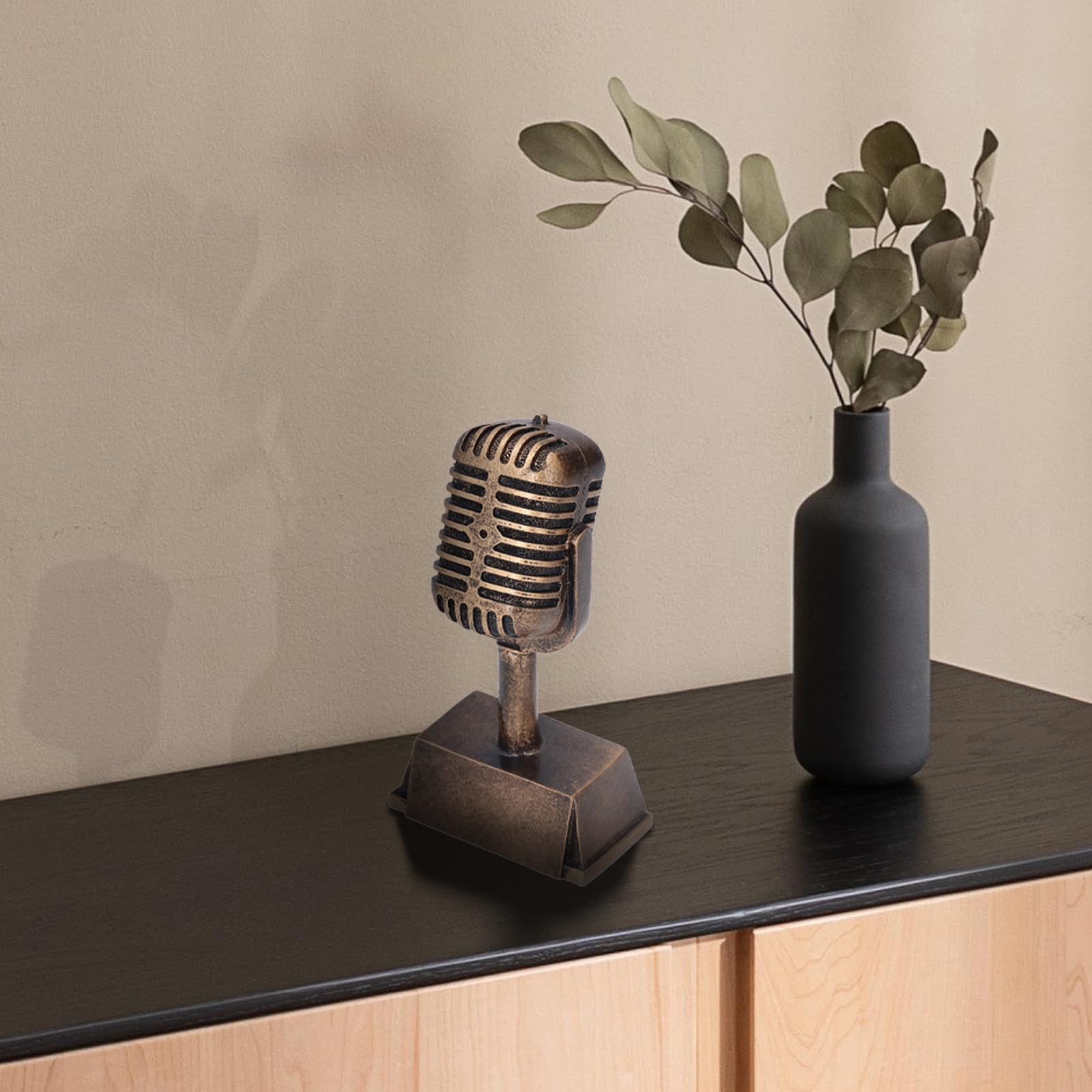 Snapklik.com : Microphone Trophy Award, Retro Music Microphone Props ...