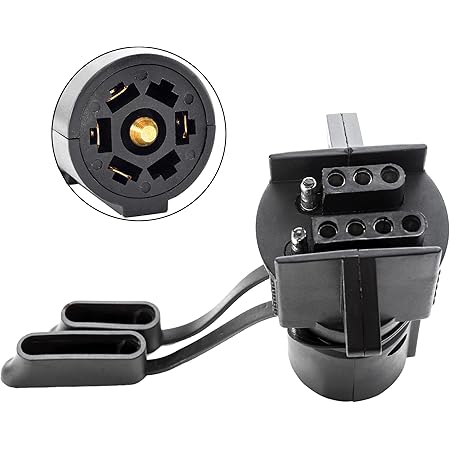 Amazon.com: Trailer Plug Adapters 7 Pin to 4 and 5 Flat Blade Trailer ...