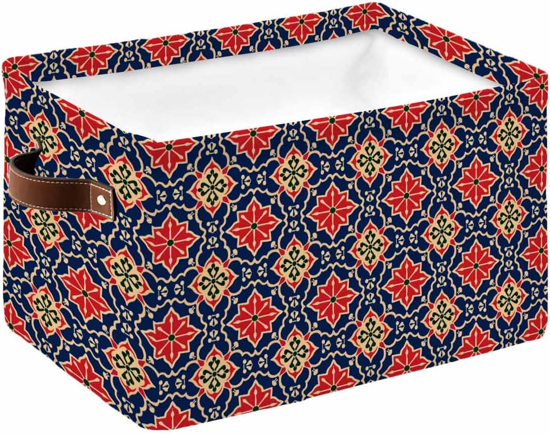Amazon.com: Morocco Bohemian Cube Storage Organizer Bins with Handles 1 ...