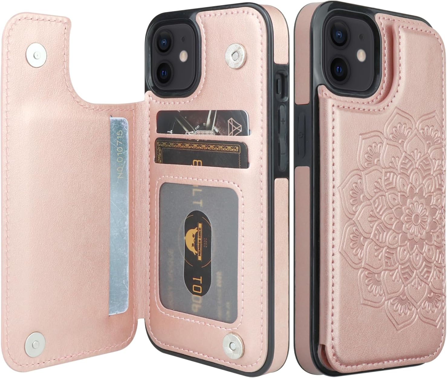 Amazon.com: DEYHU iPhone 12 pro case with Card Holder, iPhone 12 Phone ...