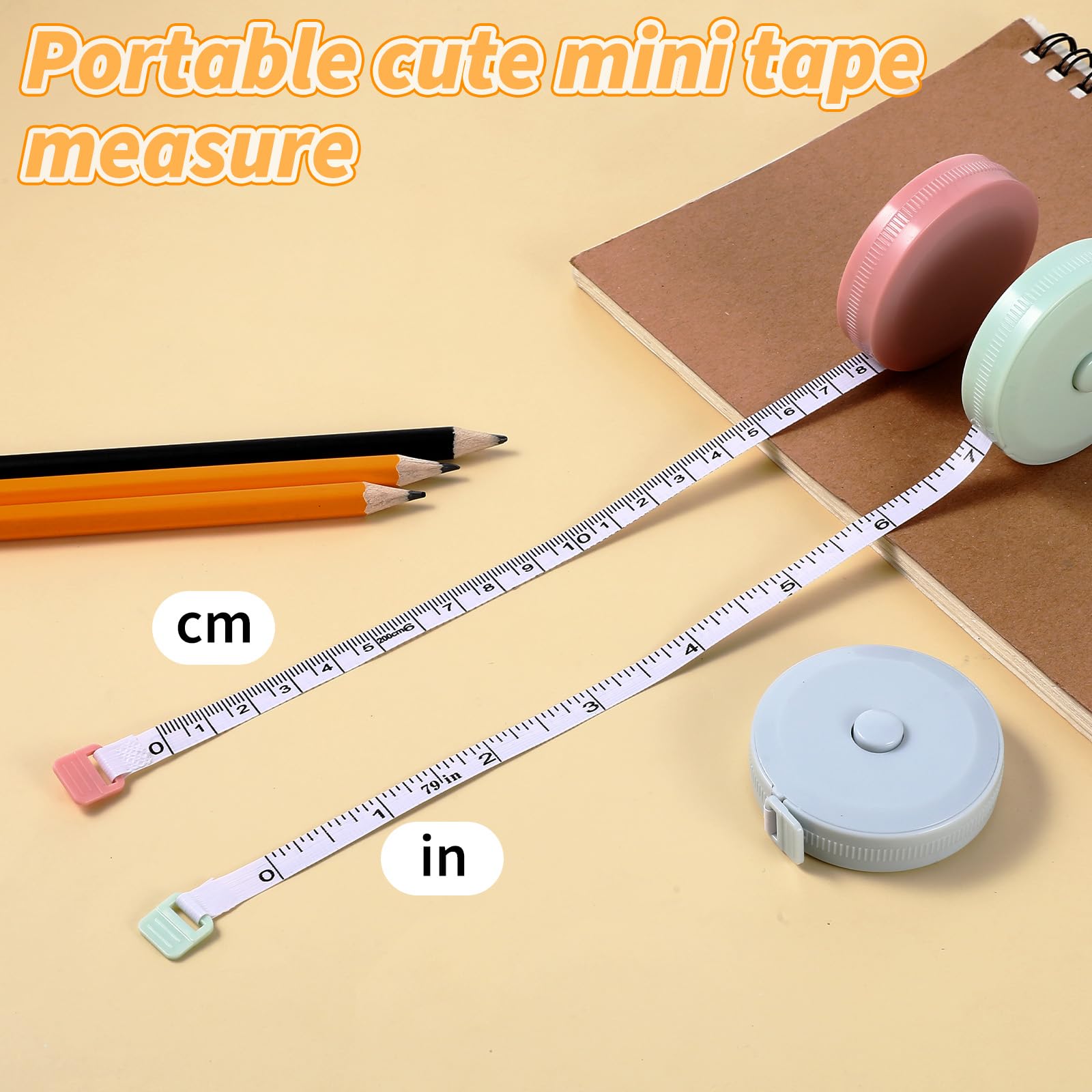 Snapklik.com : 3 Pack Retractable Measuring Tape 79-Inch 2 Meter Tape ...