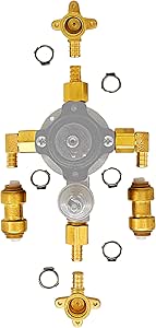 PEX 1/2in NPT Male Valve replacement kit, full pex set, easy to ...