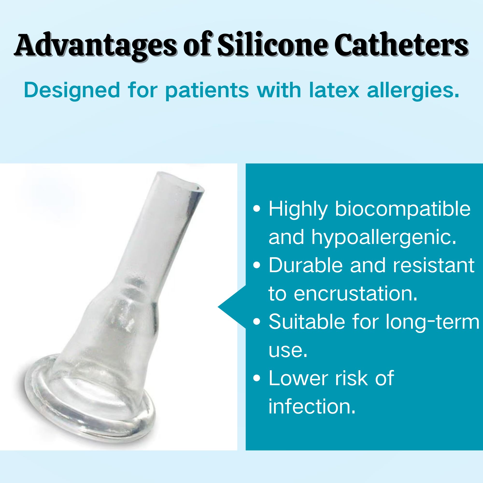 Snapklik.com : 30-Pack Transparent Condom Catheters For Men, Disposable ...