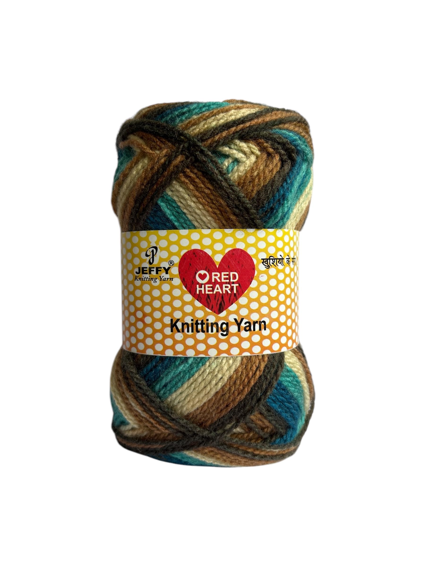 JEFFY New Red Heart Soft Multi Shaded 100% Acrylic Yarn Crochet for ...