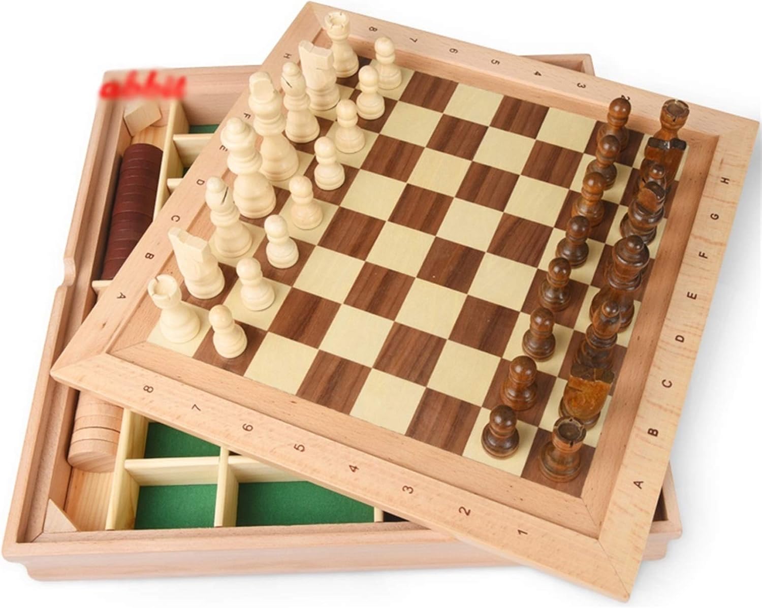 Traditional Games Chess Magnetic Foldable Chess Set Solid Wood Chess ...