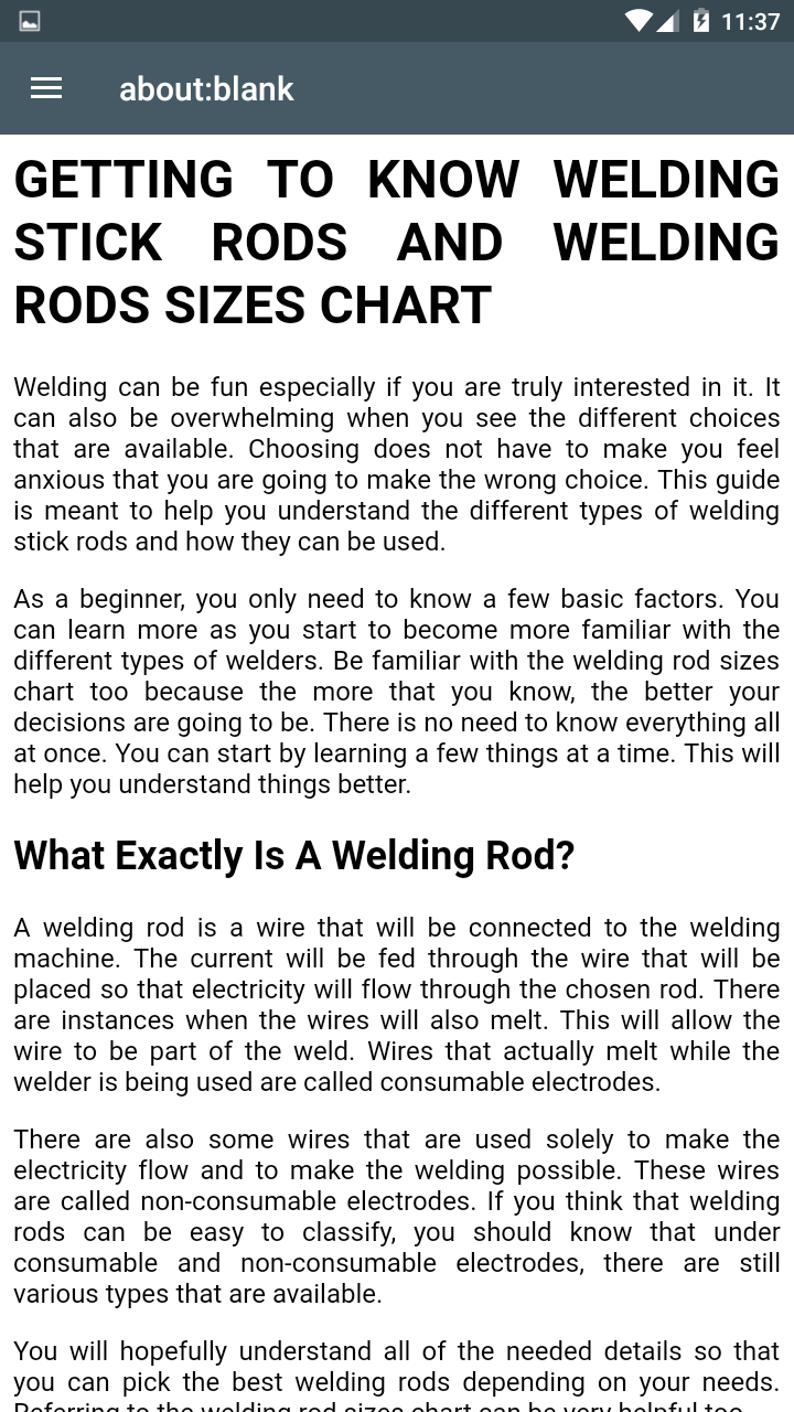 GETTING TO KNOW WELDING STICK RODS AND WELDING RODS SIZES CHART-Amazon ...