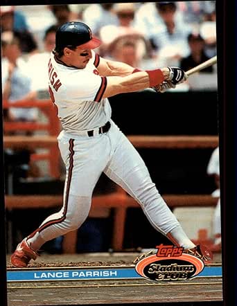 Amazon.com: 1991 Topps Stadium Club Baseball Card #166 Lance Parrish ...