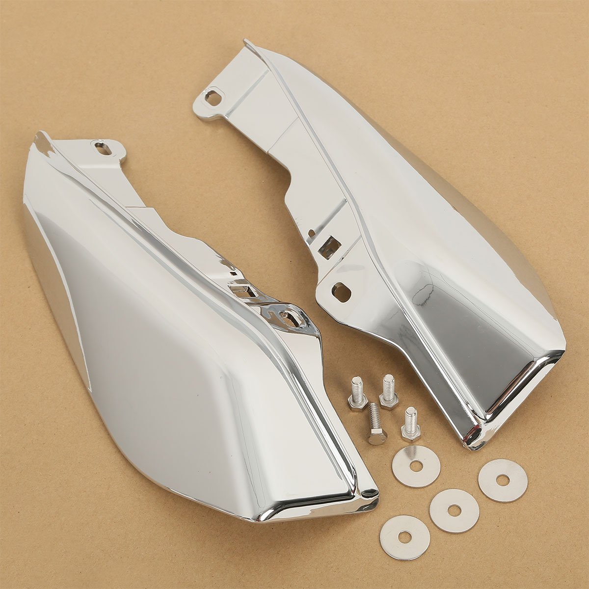Amazon.com: XMT-Moto Chrome Mid-Frame Air Deflector fits for Harley ...