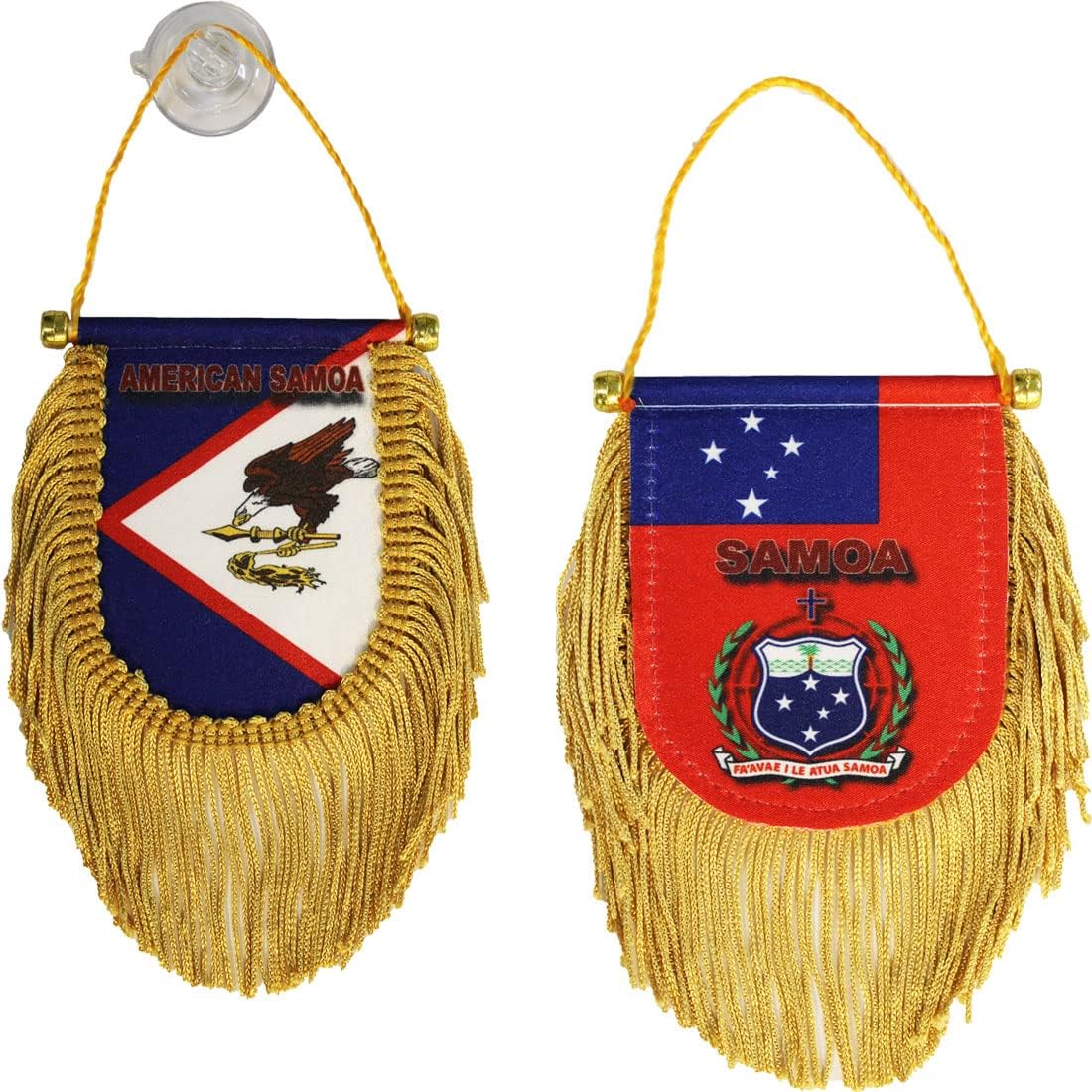 Amazon.com : American Samoa ~ Window Hanging Flag : Patio, Lawn & Garden