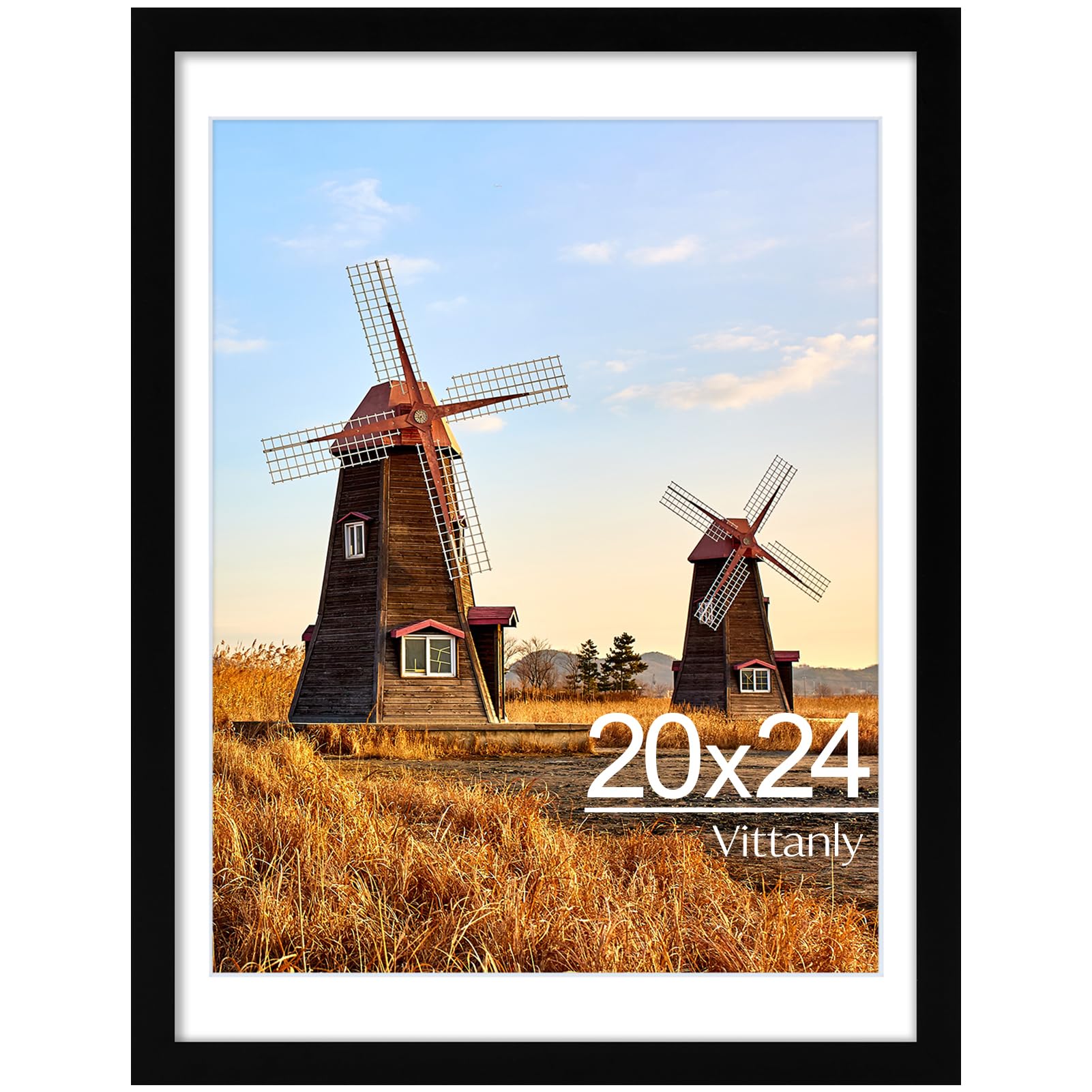 Amazon.com - Vittanly 20x24 Picture Frame, Display Poster 16x20 with ...