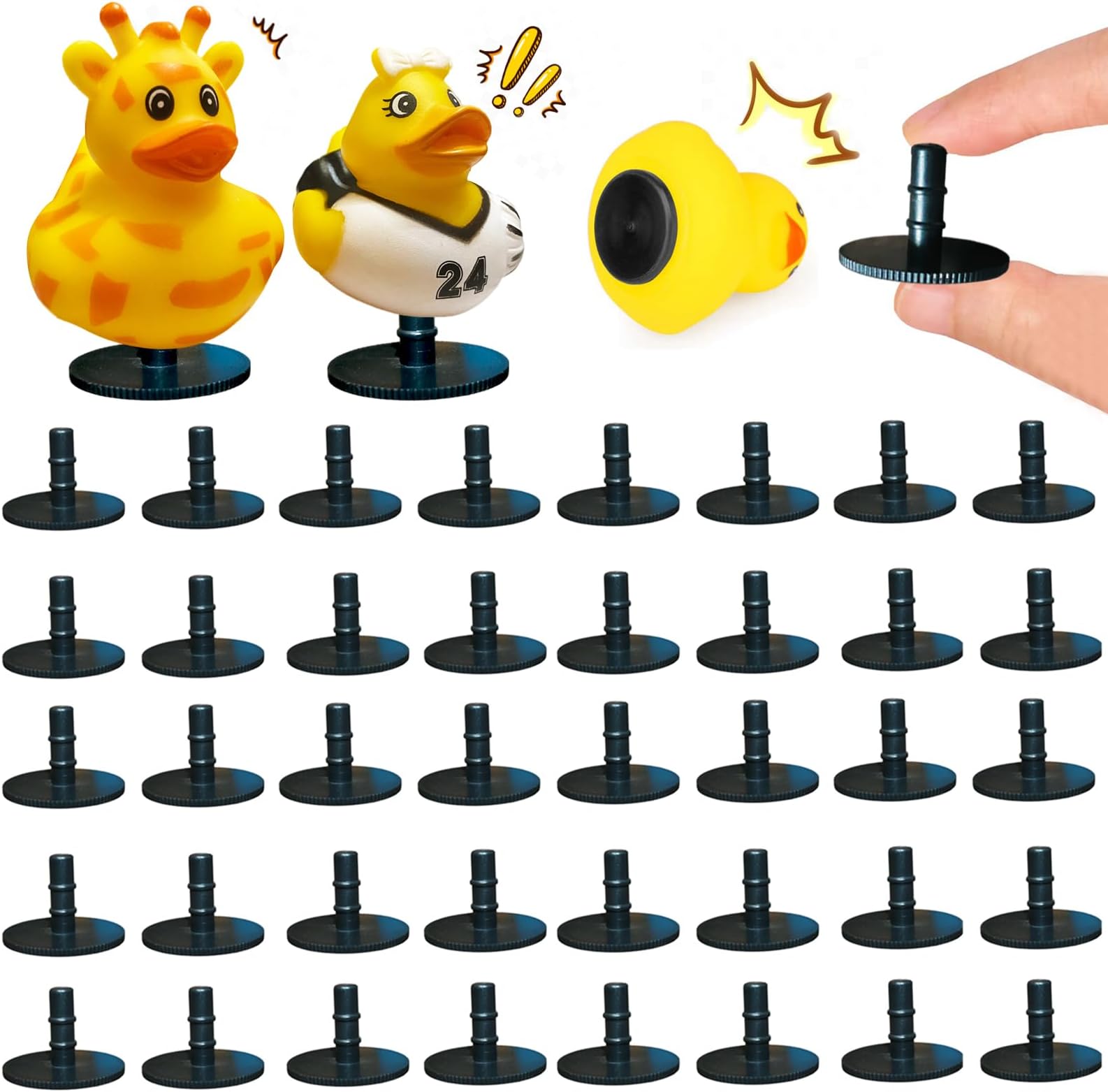 Amazon.com: LUTER 10pcs Rubber Duck Plug, Plastic Self-Adhesive Rubber ...