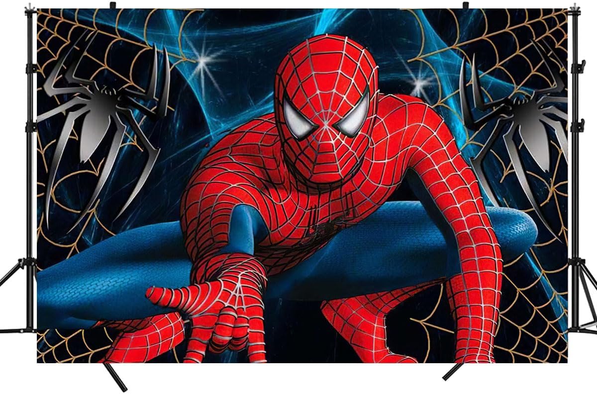 Amazon.com : Spider Birthday Decoration, 3Pack Spider Party Red Black ...