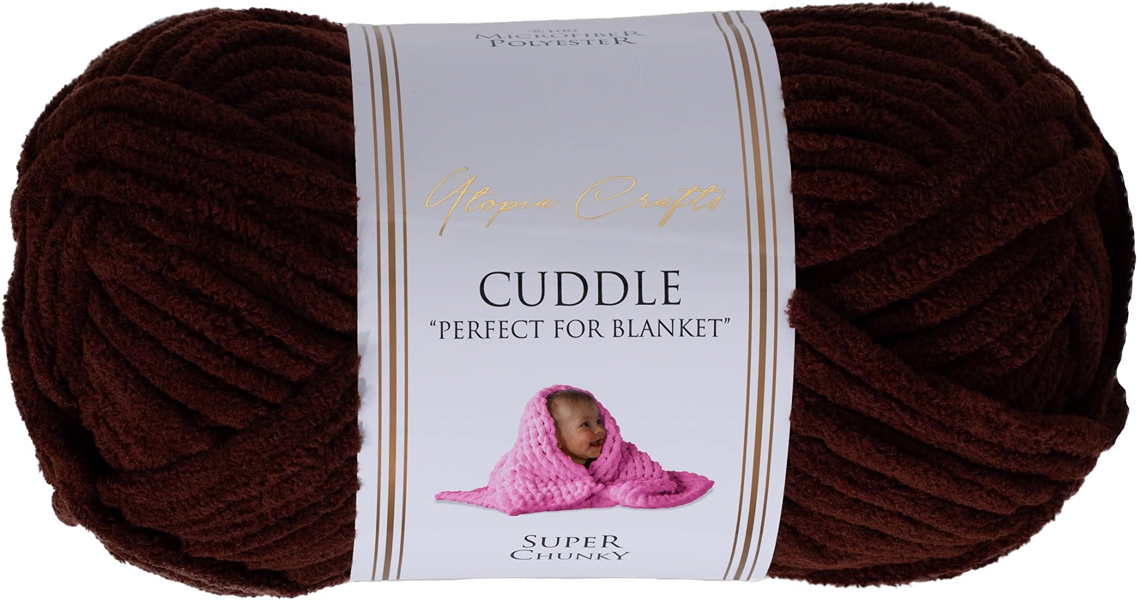 Utopia Crafts Velvet Lux Chenille Super Soft Chunky Yarn for Knitting ...