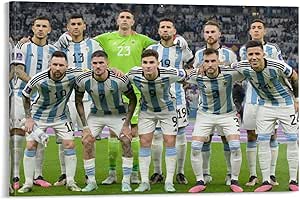 Amazon.com: BEEGON 2022 Argentina Football Team Poster (3)(1) Wall Art ...