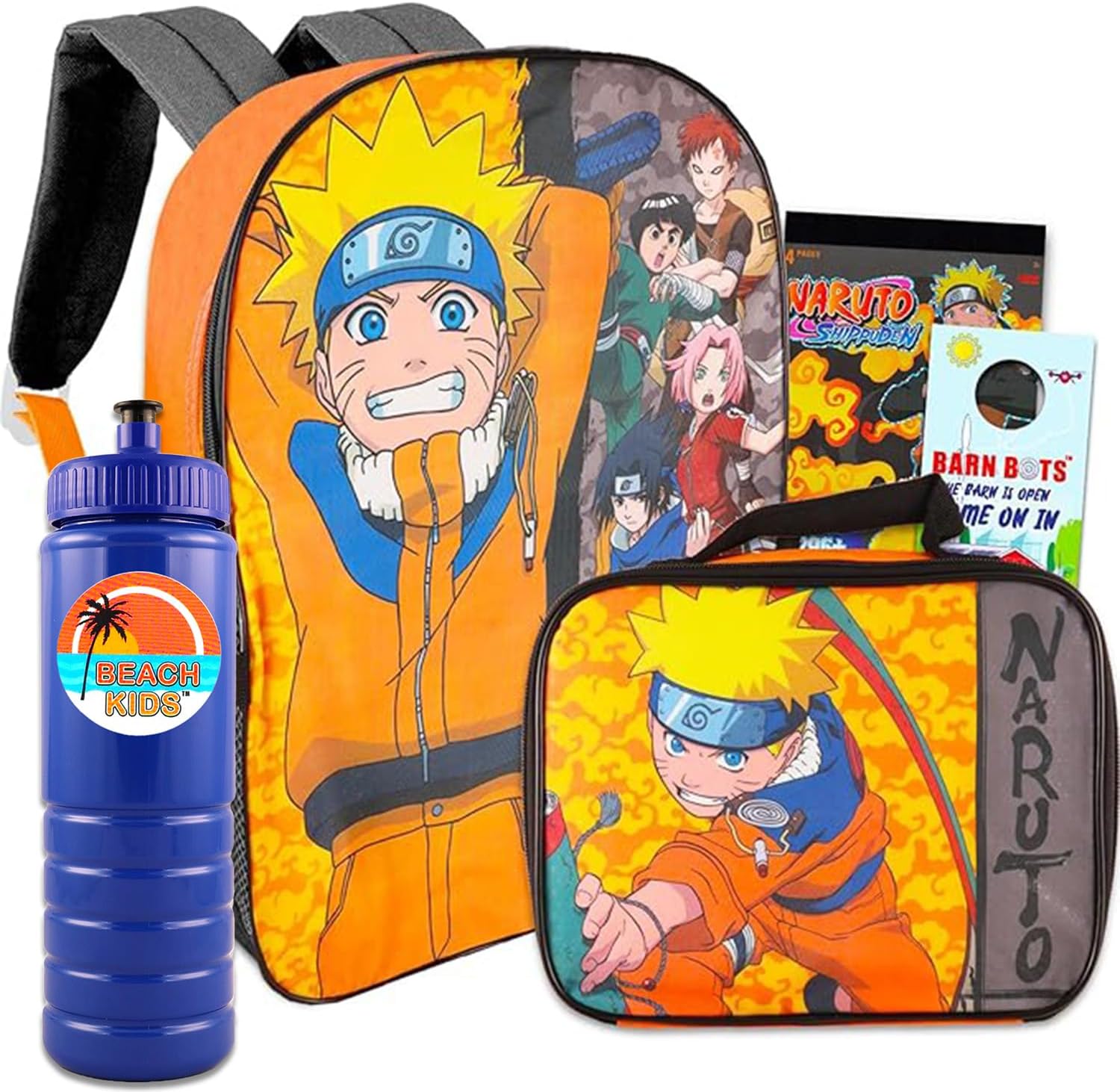 Amazon.com | Action Comics Naruto Backpack with Lunch Box - Bundle with ...