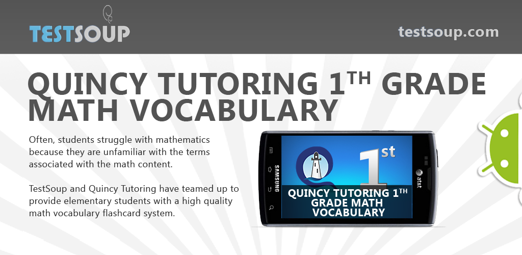 Quincy Tutoring First Grade Math Vocabulary Flashcards:Amazon.com:Appstore for Android