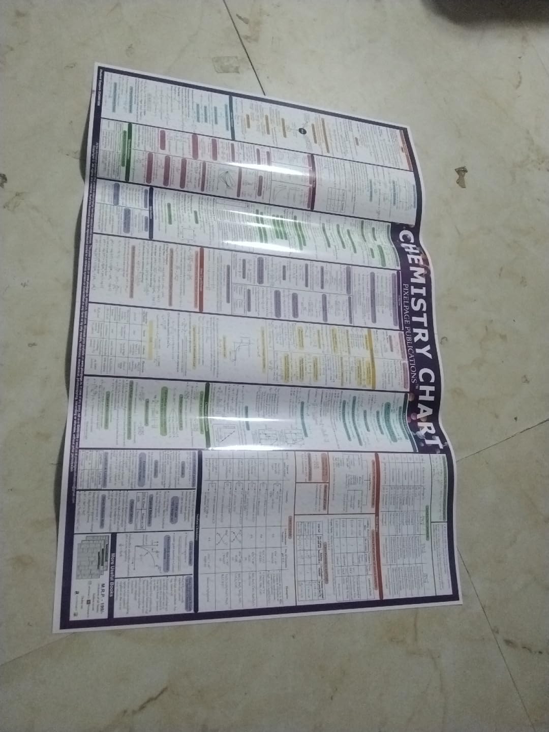 Buy PIXELPAGE PUBLICATIONS Chemistry Concept and Formulas Wall Chart ...